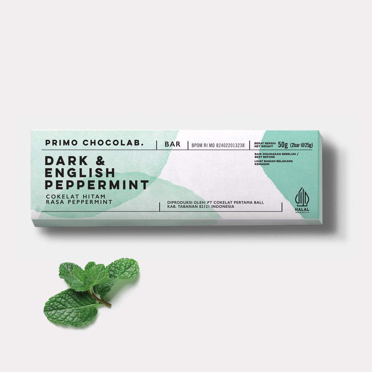 Dark & English Peppermint Chocolate Bar – Primo Chocolab