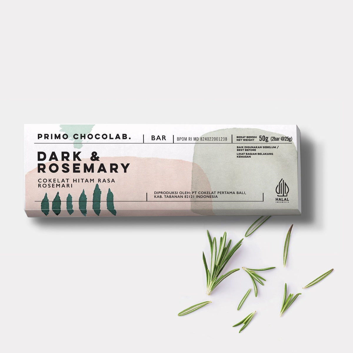Dark & Rosemary Chocolate Bar – Primo Chocolab